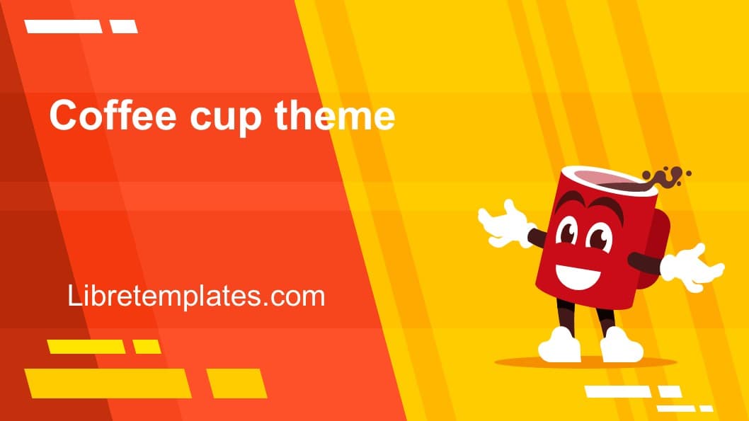 Coffee cup theme | Free LibreOffice and Microsoft Office template
